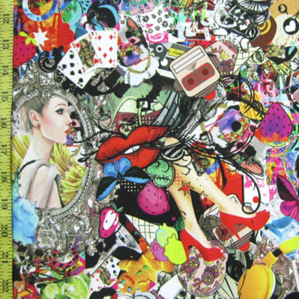 Graffiti Print Multi Color | FeelFabrics.com - FEEL FABRICS